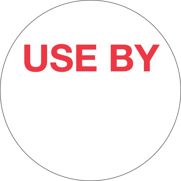 Permanent 80mm Circle Use By